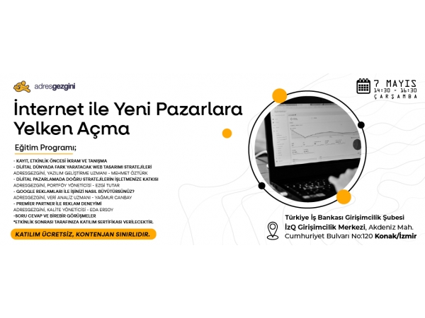 İnternet ile Yeni Pazarlara Yelken Açma | AdresGezgini - 444 0 964